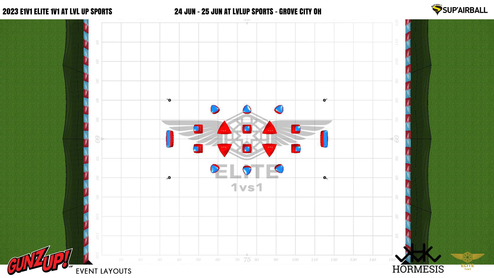 GunzUp! Paintball | Elite 1v1 Tour 2023 layout 6 | Elite 1v1 At LVL Up ...
