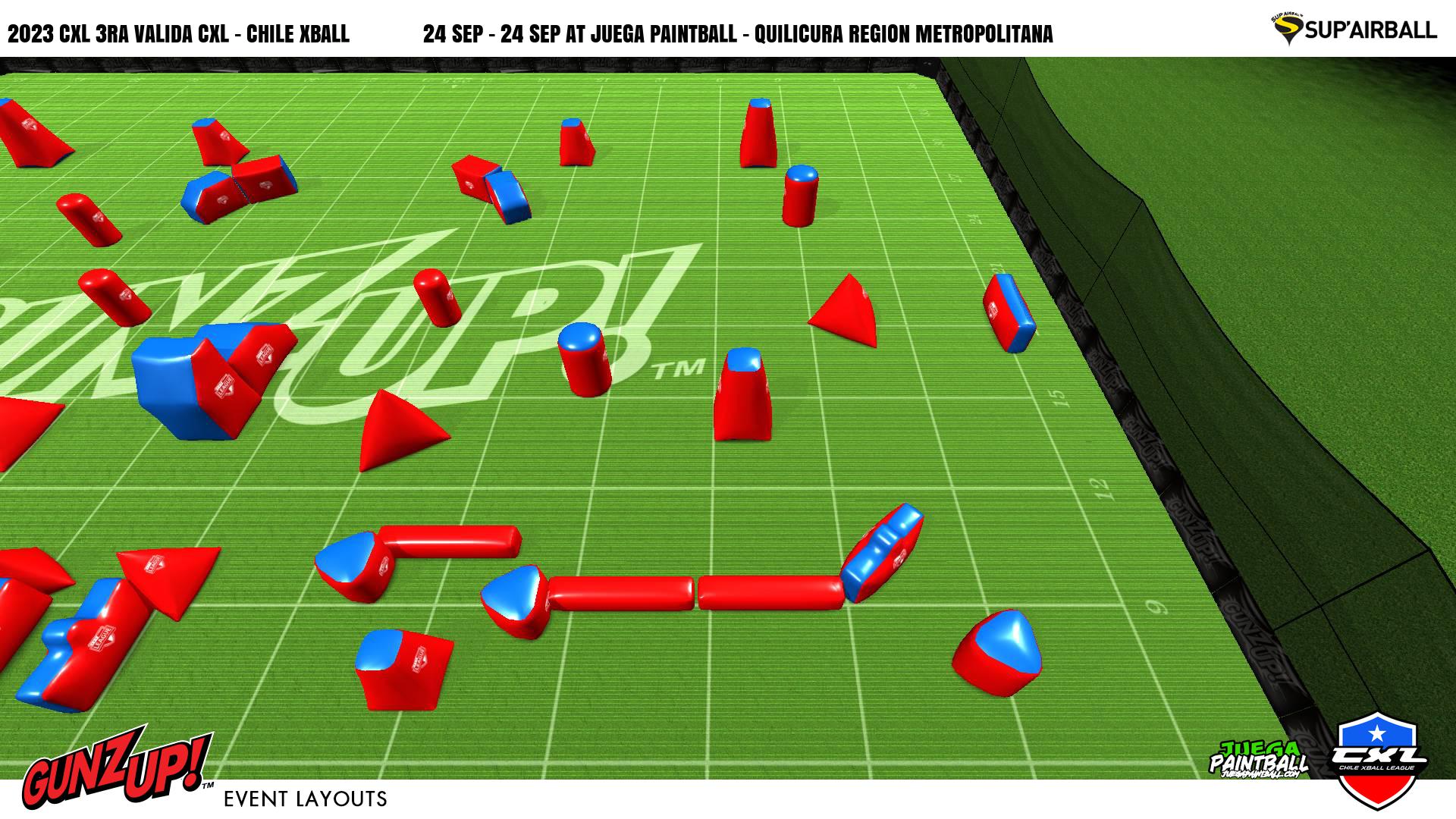 Paintball Speedball Field Layout