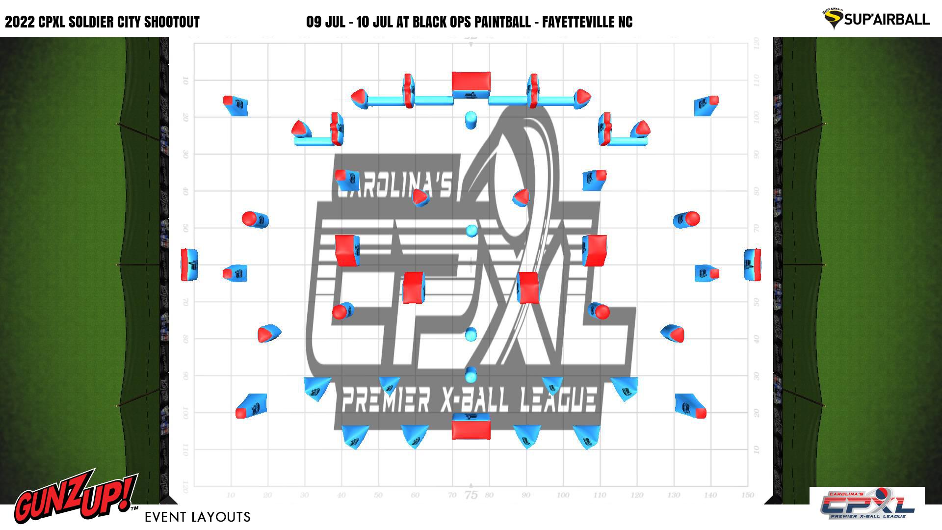 GunzUp! Paintball | Layout Final | Soldier City Shootout | 2022